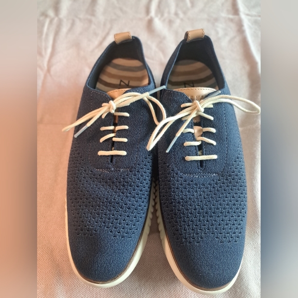 Cole Haan | Shoes | Cole Haan Mens Zero Gravity Navy Blue Wingtip ...
